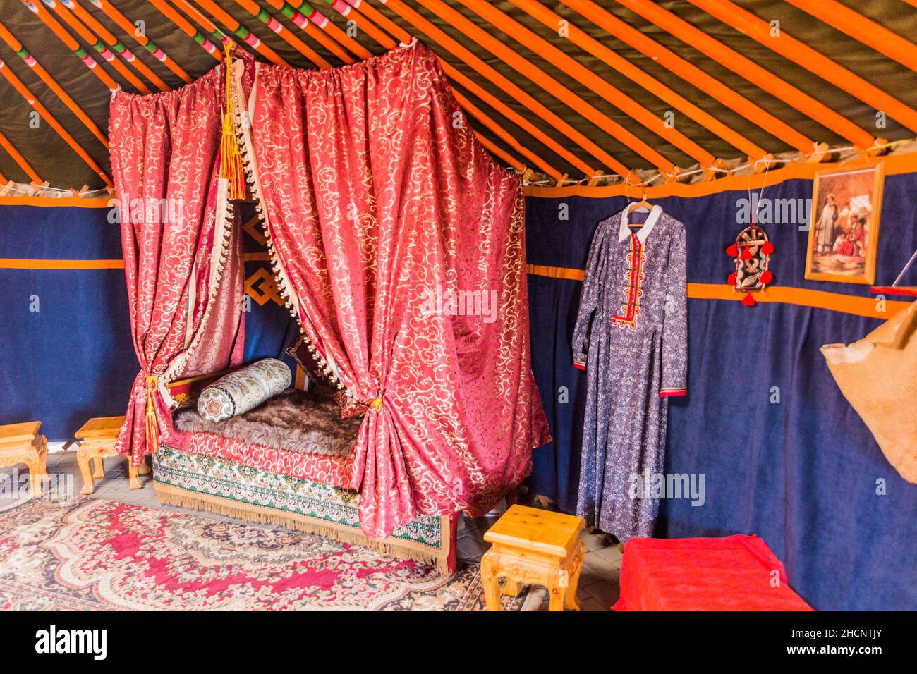 ELISTA, RUSSIA - JUNE 27, 2018: Traditional yurt in the Ethnical ...
