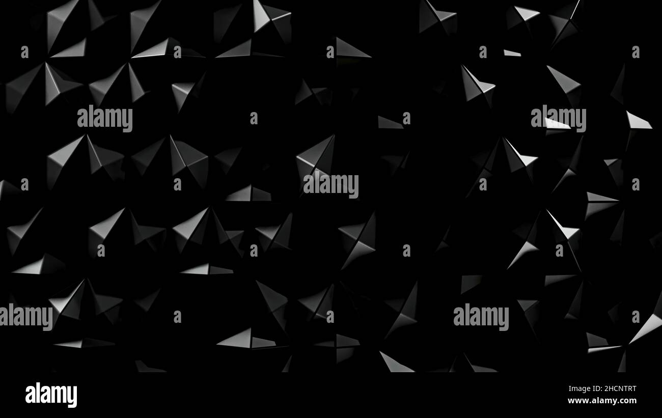 Moving Abstract Background In The Form Of Glowing 3d Rhombuses Seamless Loop Shining