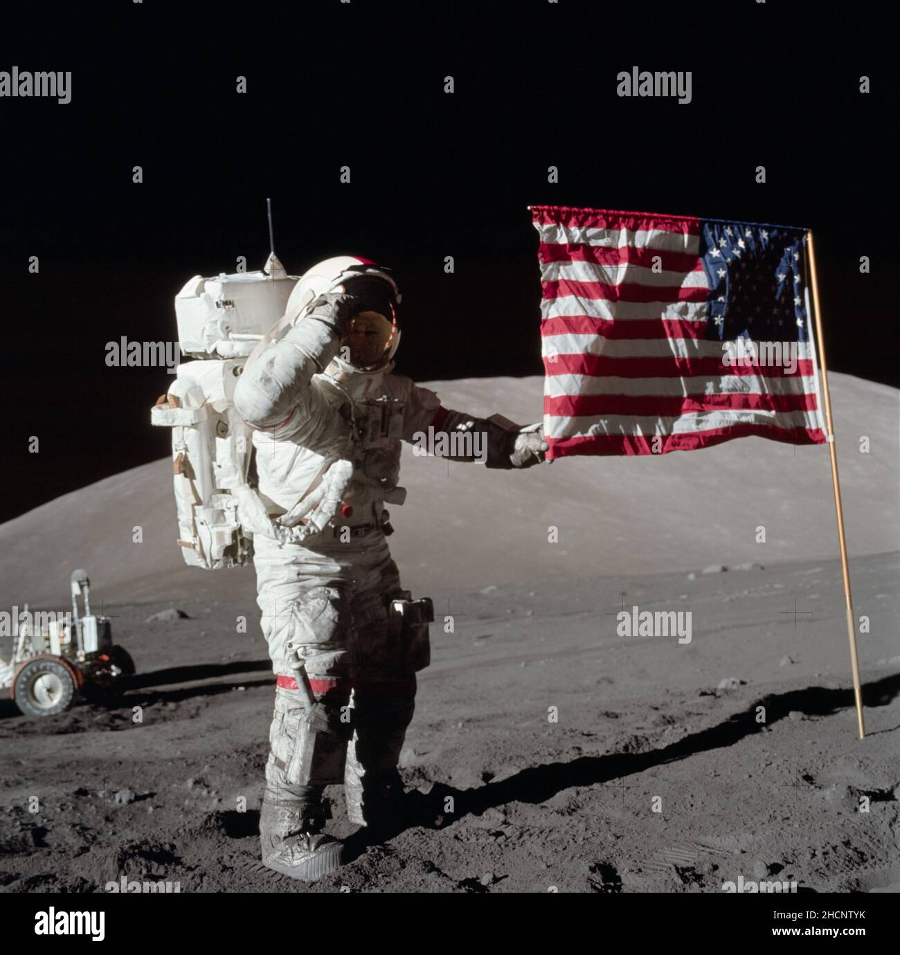 Scientist astronaut harrison schmitt during apollo hi-res stock ...