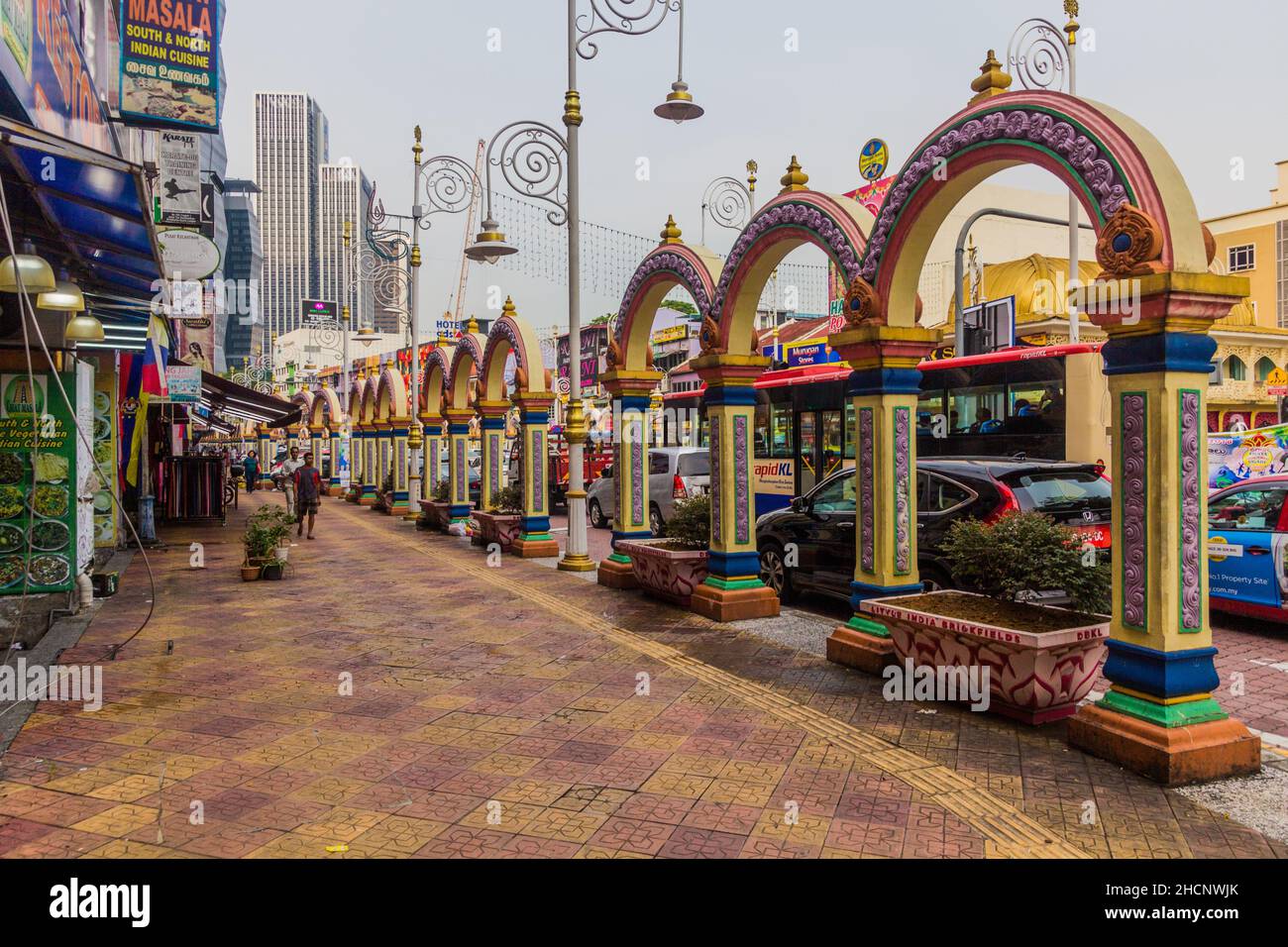 KUALA LUMPUR, MALAYSIA - MARCH 31, 2018: Arches in the Brickfields ...