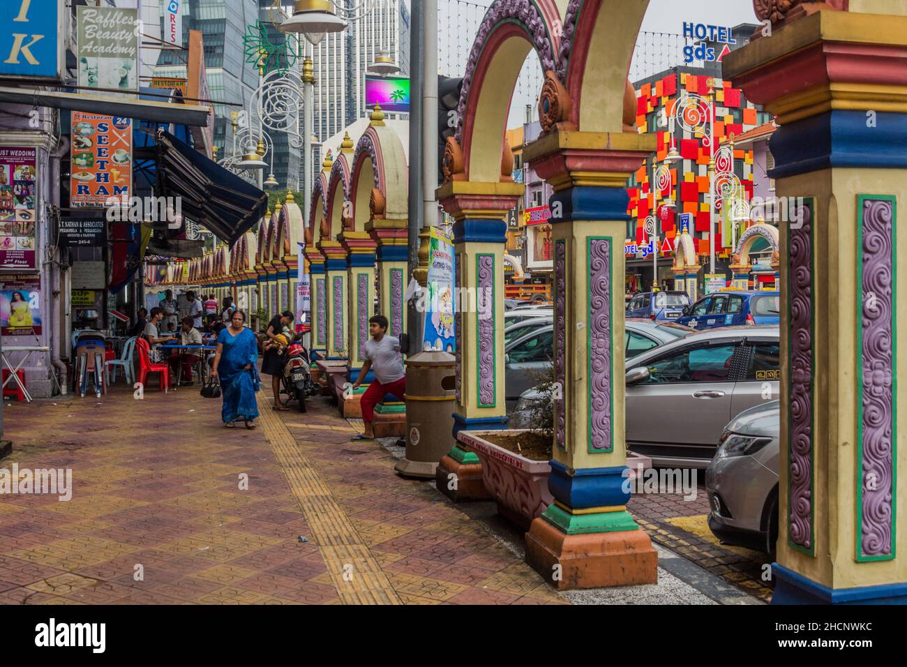 KUALA LUMPUR, MALAYSIA - MARCH 31, 2018: Arches in the Brickfields ...