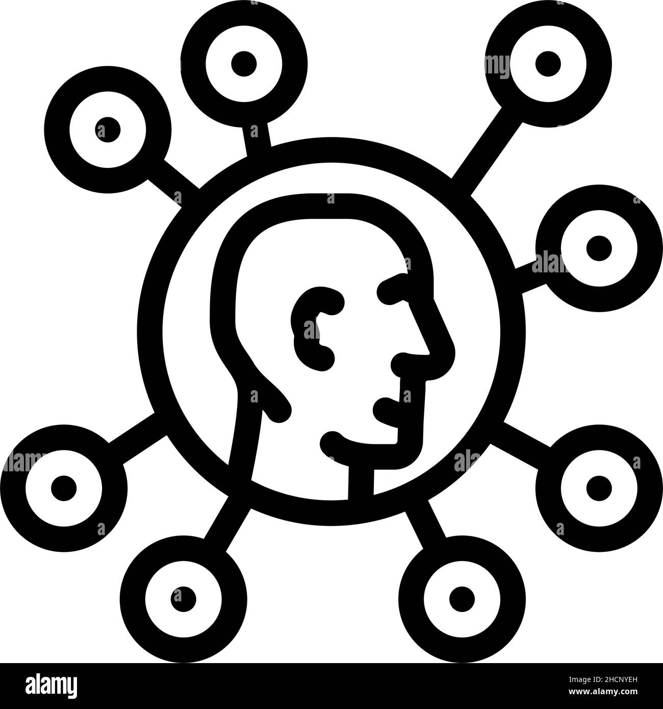 communication network line icon vector illustration Stock Vector Image ...