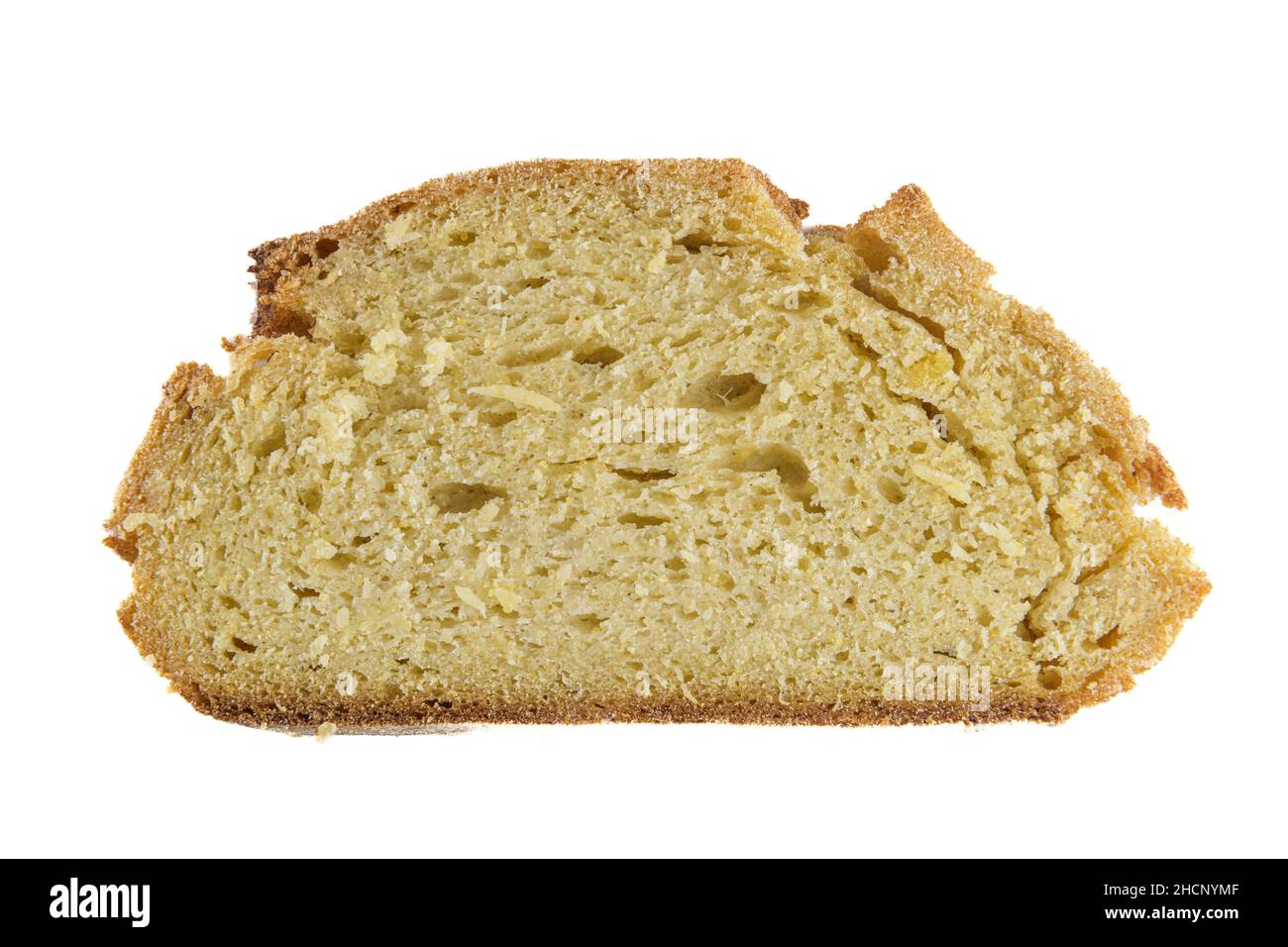 Slice of bread isolated on white background Stock Photo - Alamy
