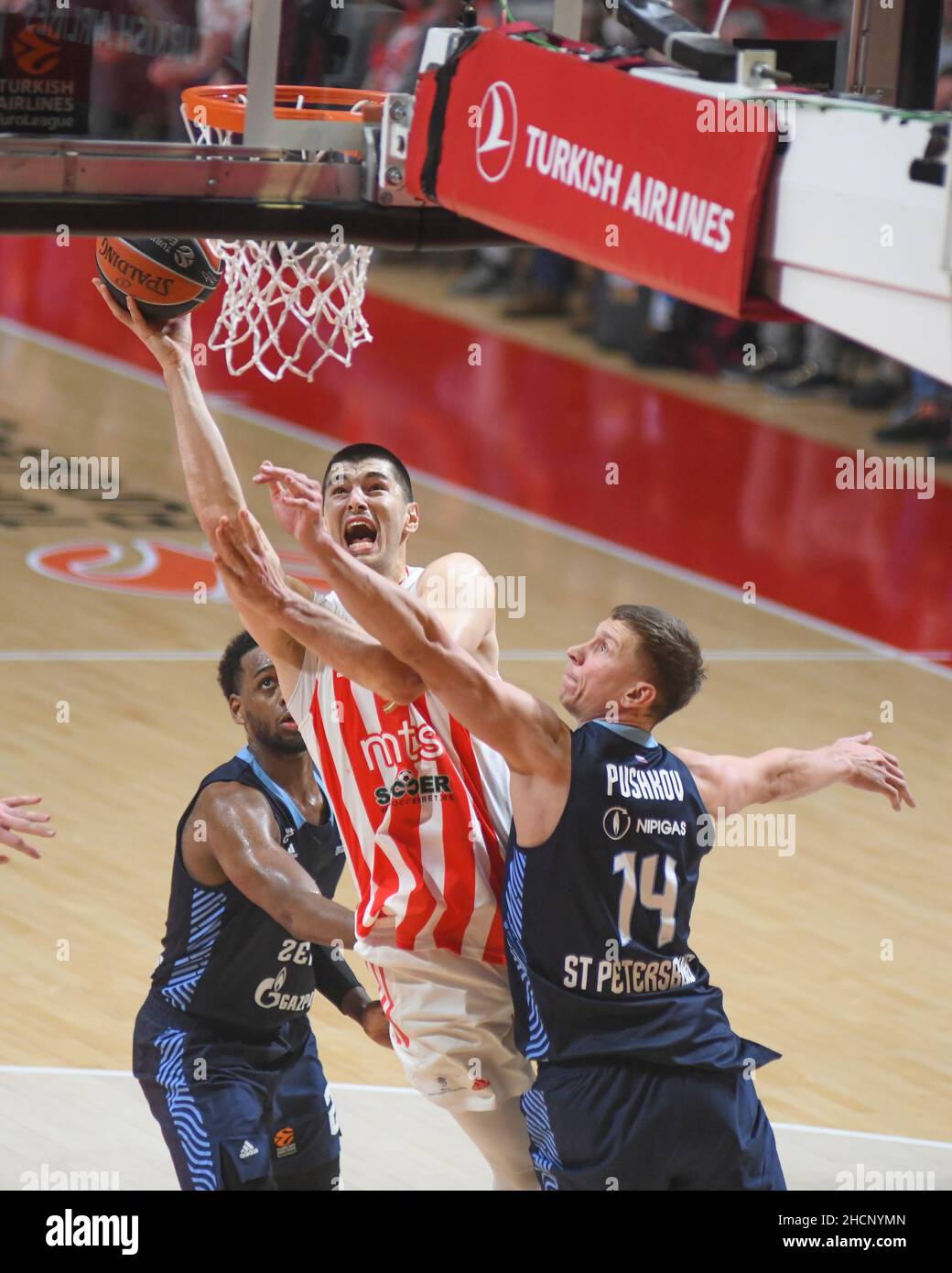 Luka Mitrovic, Red Star (Belgrade) vs. Zenit (Saint Petersburg ...