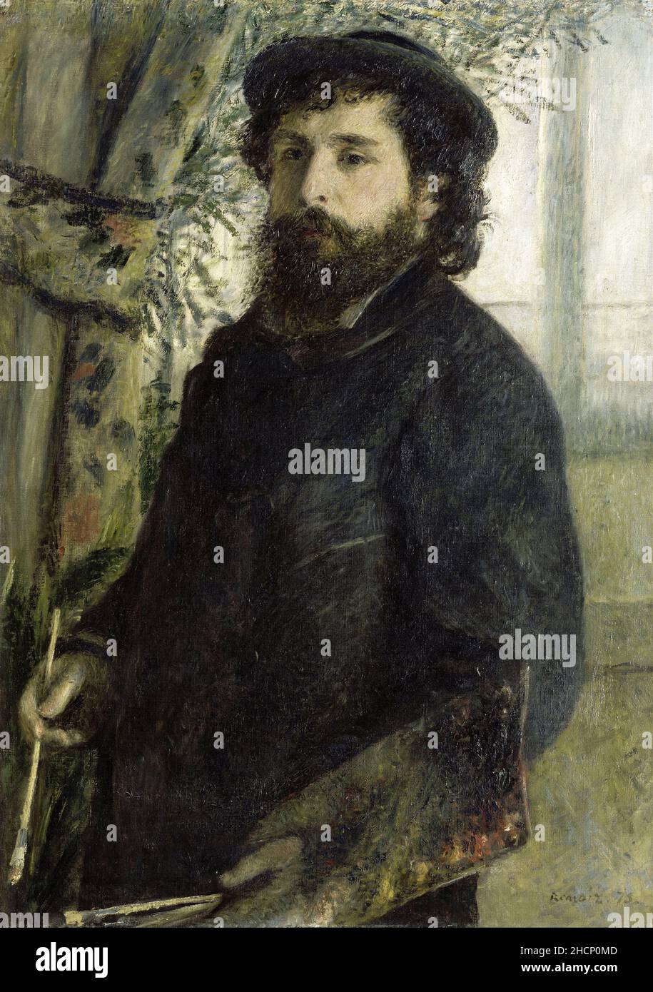 A portrait of fellow impressionist artist Claude Monet by the French ...