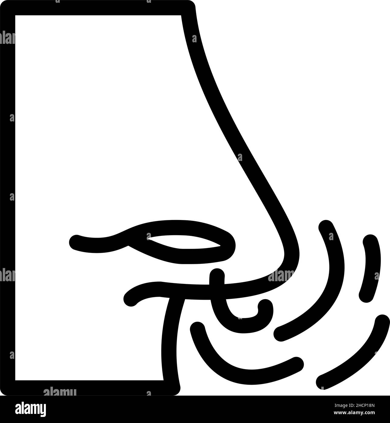 breath meditation line icon vector illustration Stock Vector Image ...