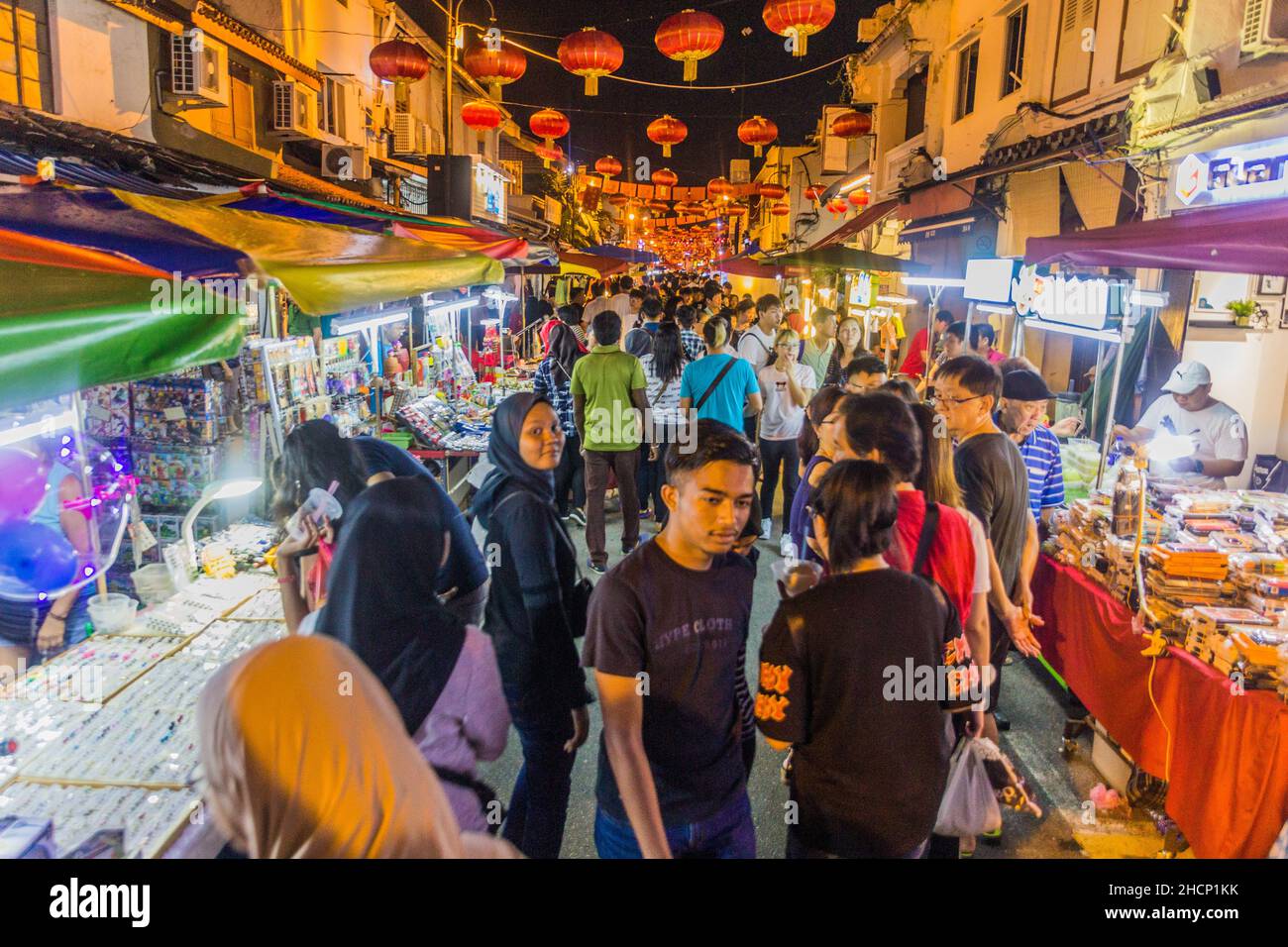 Malacca, jonker street night hi-res stock photography and images - Alamy