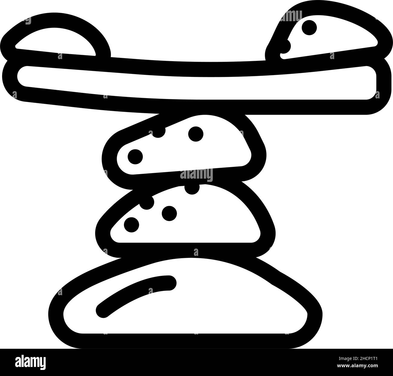 harmony zen line icon vector illustration Stock Vector Image & Art - Alamy