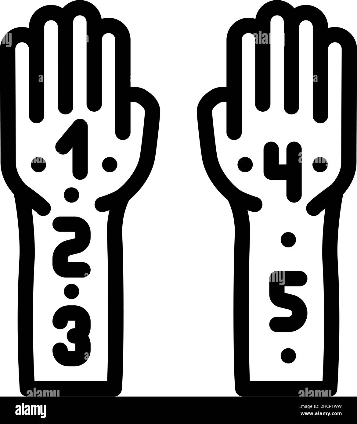 progressive relaxation line icon vector illustration Stock Vector Image ...