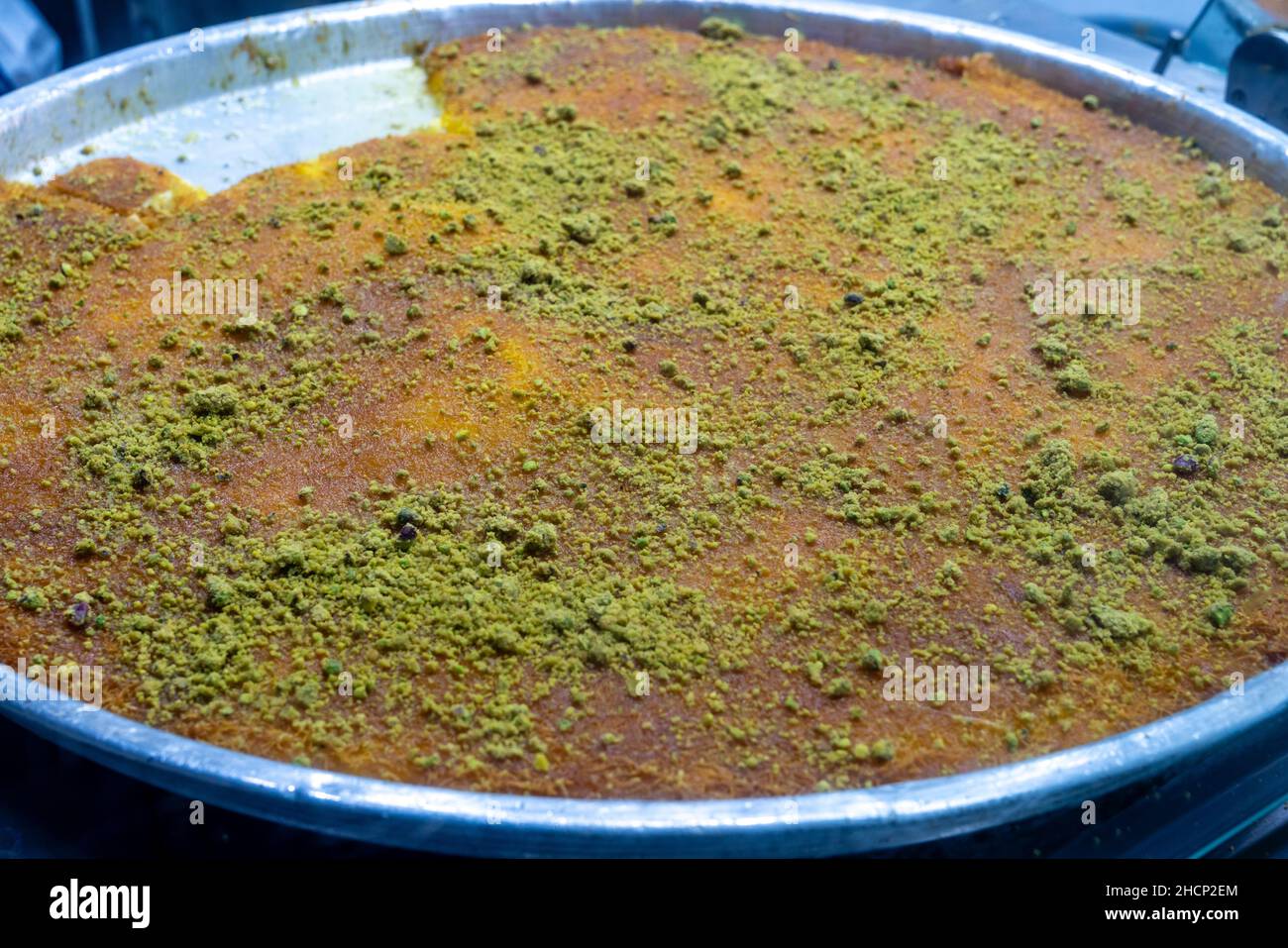 A Dish of A Kunafa (a traditional sweet/cake) At Habibah’s Pastry ...