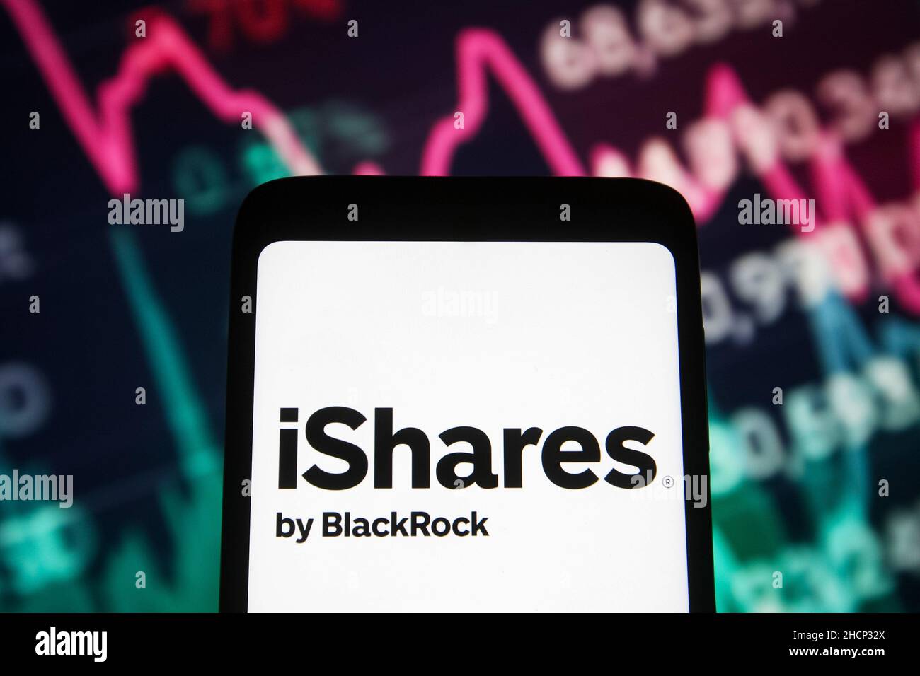 Ukraine. 30th Dec, 2021. In this photo illustration, the iShares by ...