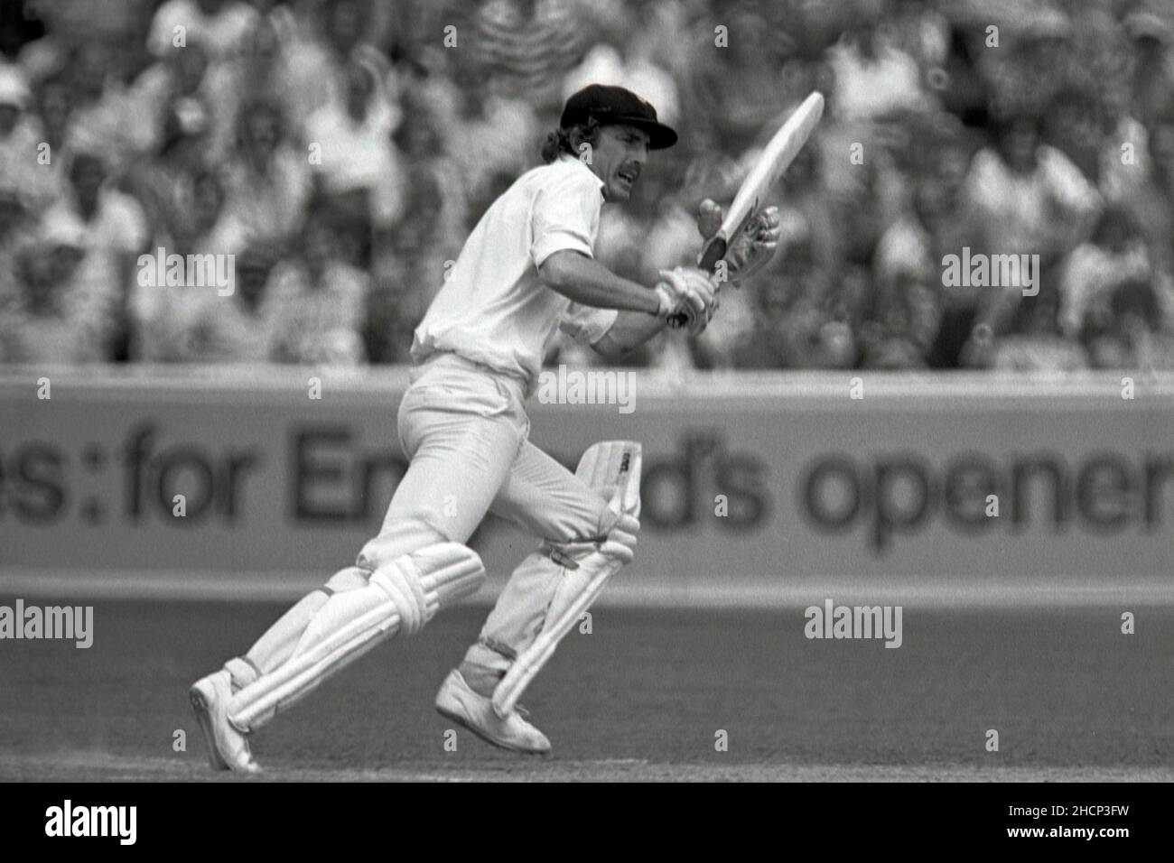 John Wright, batting for New Zealand against England at the Oval ...