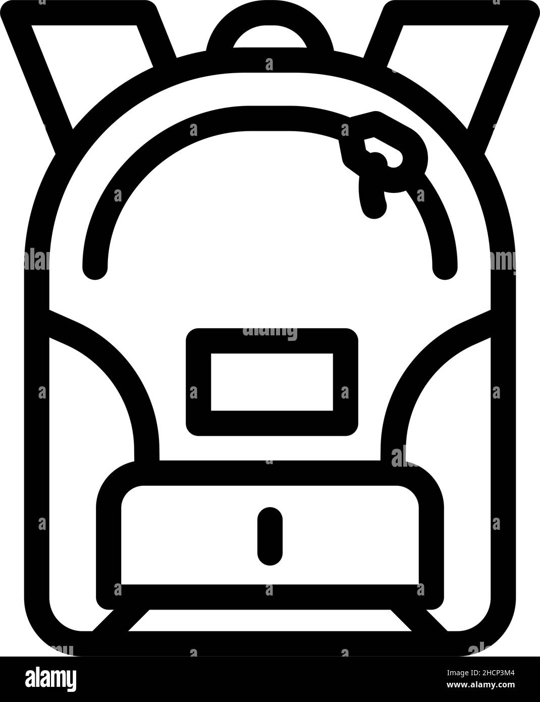 backpack bag line icon vector illustration Stock Vector Image & Art - Alamy