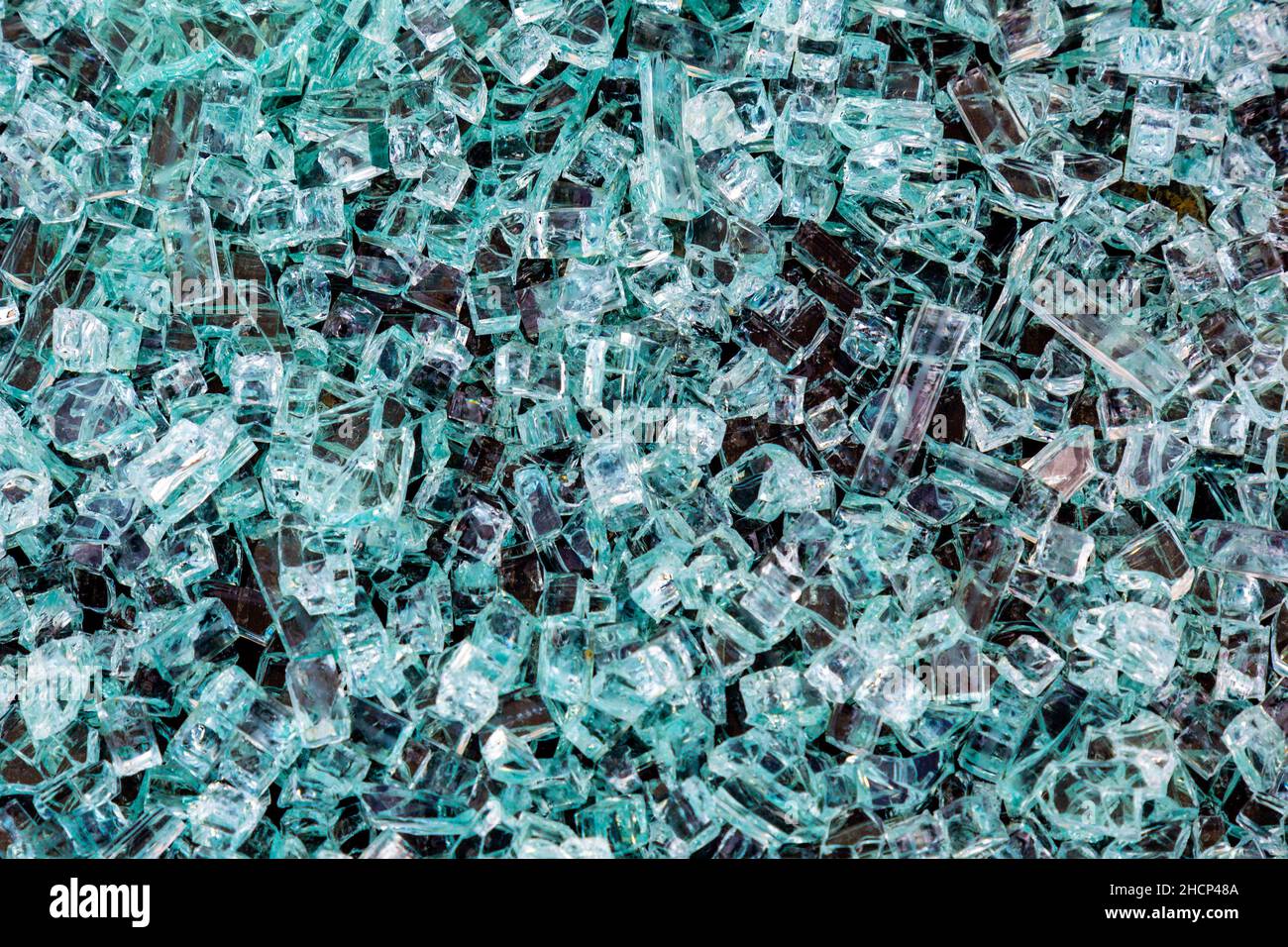 Pieces of broken glass Stock Photo - Alamy