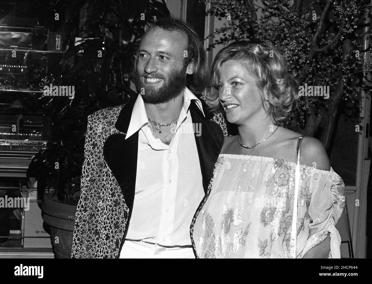 Maurice Gibb and wife Yvonne Gibb Circa 1980's Credit: Ralph Dominguez ...