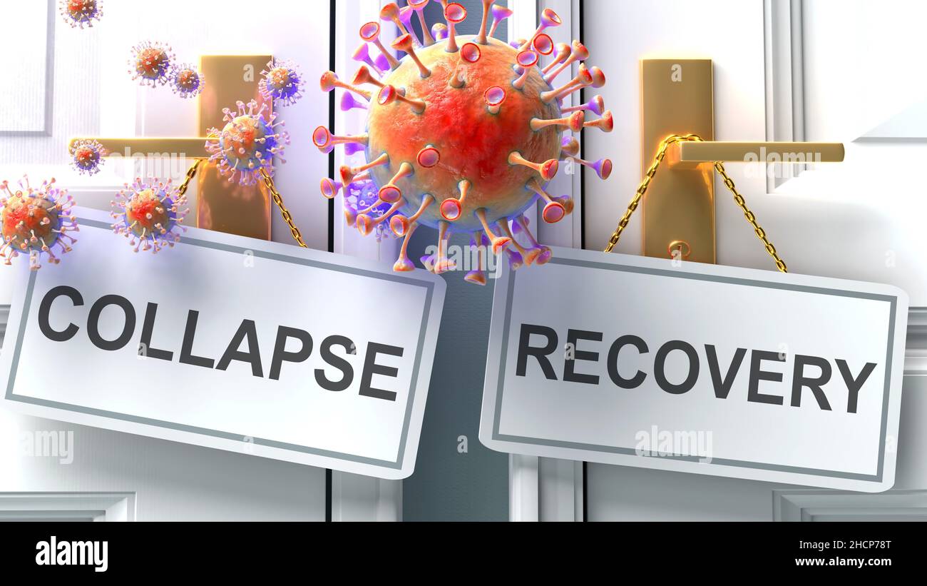 Covid collapse or recovery - virus pandemic outcome and two future ...