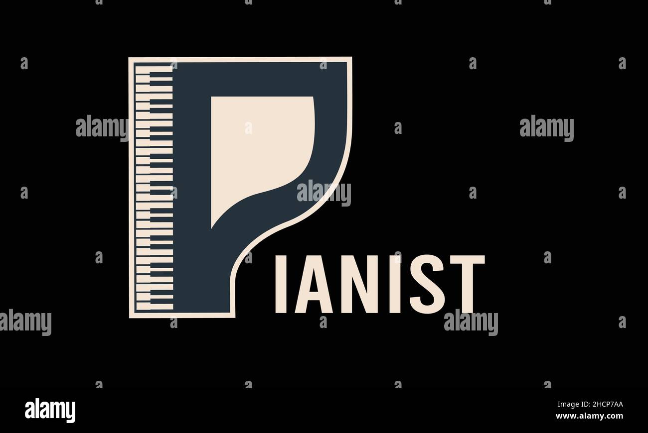 Letter t logo music piano Stock Vector Images - Alamy
