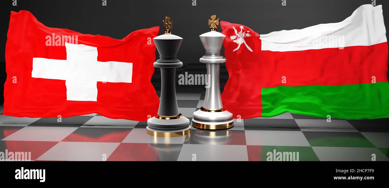 Switzerland oman talks hi-res stock photography and images - Alamy