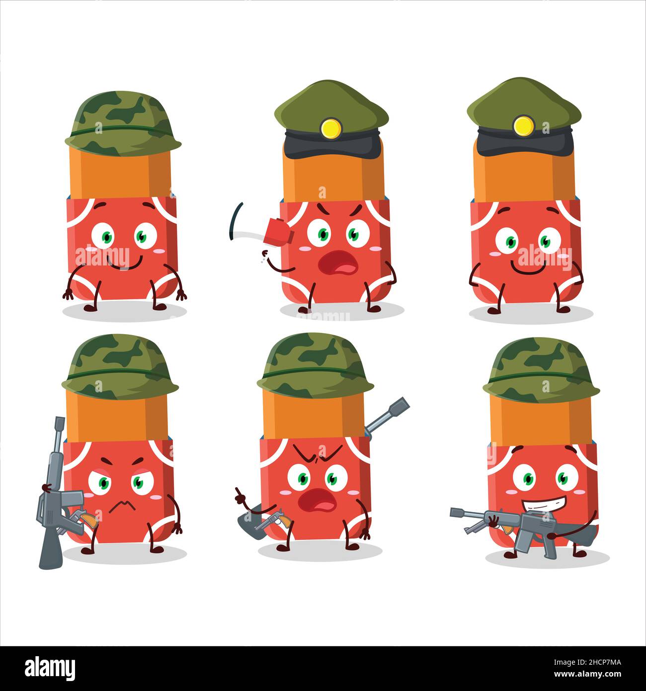 A charming soldier red eraser cartoon picture bring a gun machine ...