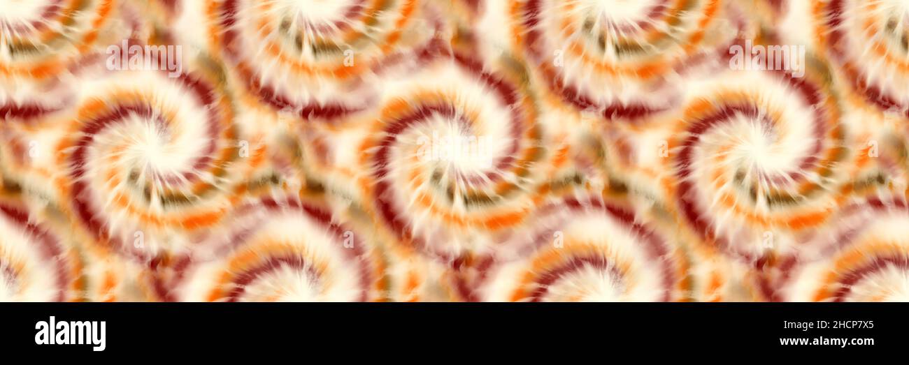 Seamless funky 1970s tie dye border motif pattern for surface design ...