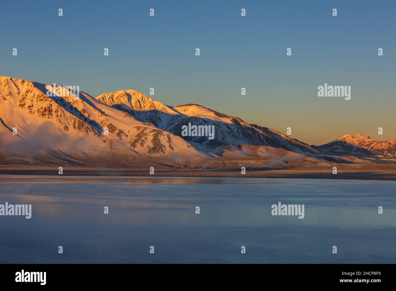Beautiful nature scene in early winter mountains. Sierra Nevada ...