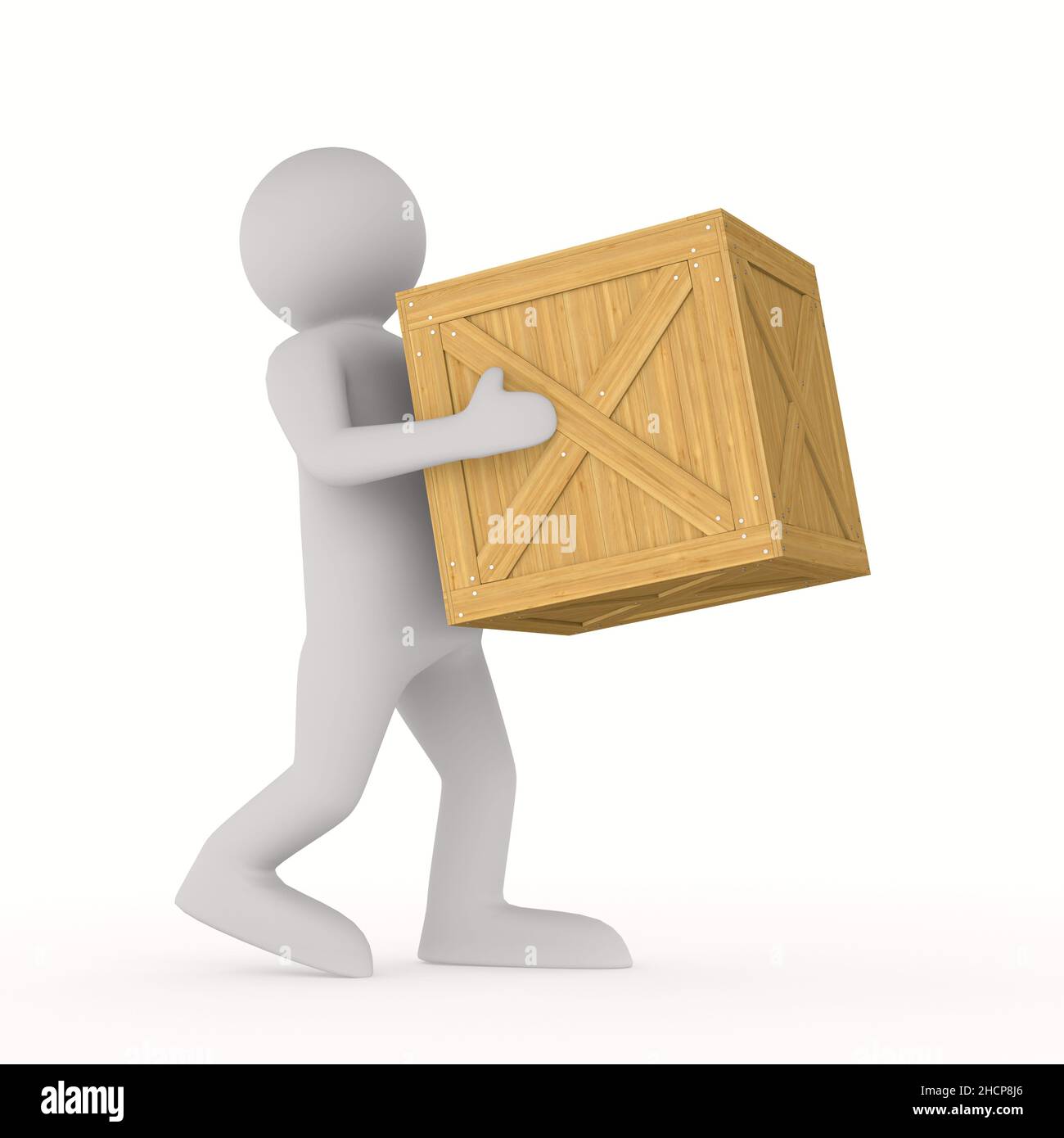 Delivery man work 3d warehouse hi-res stock photography and images - Alamy