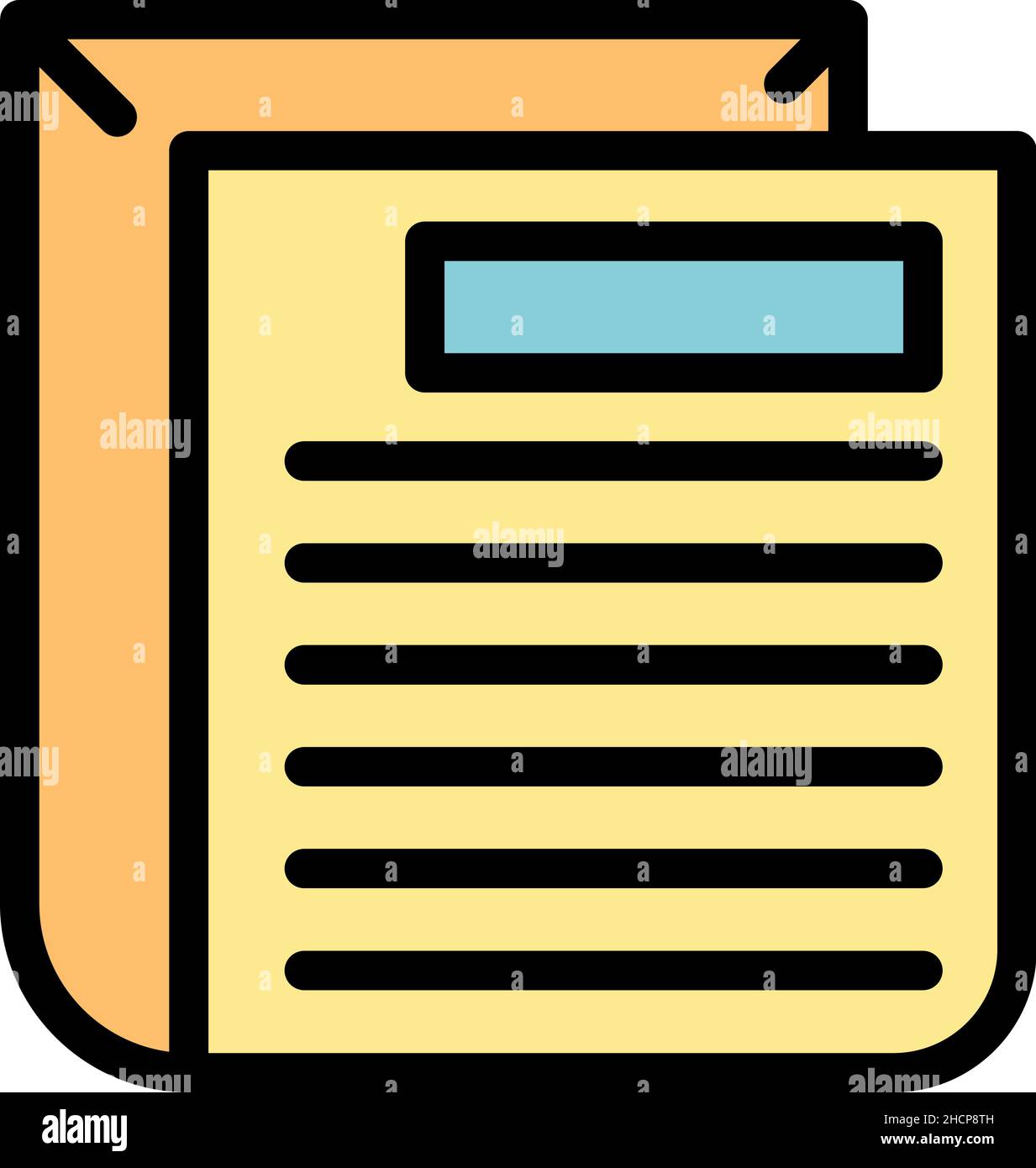 Actual documentation icon. Outline actual documentation vector icon ...