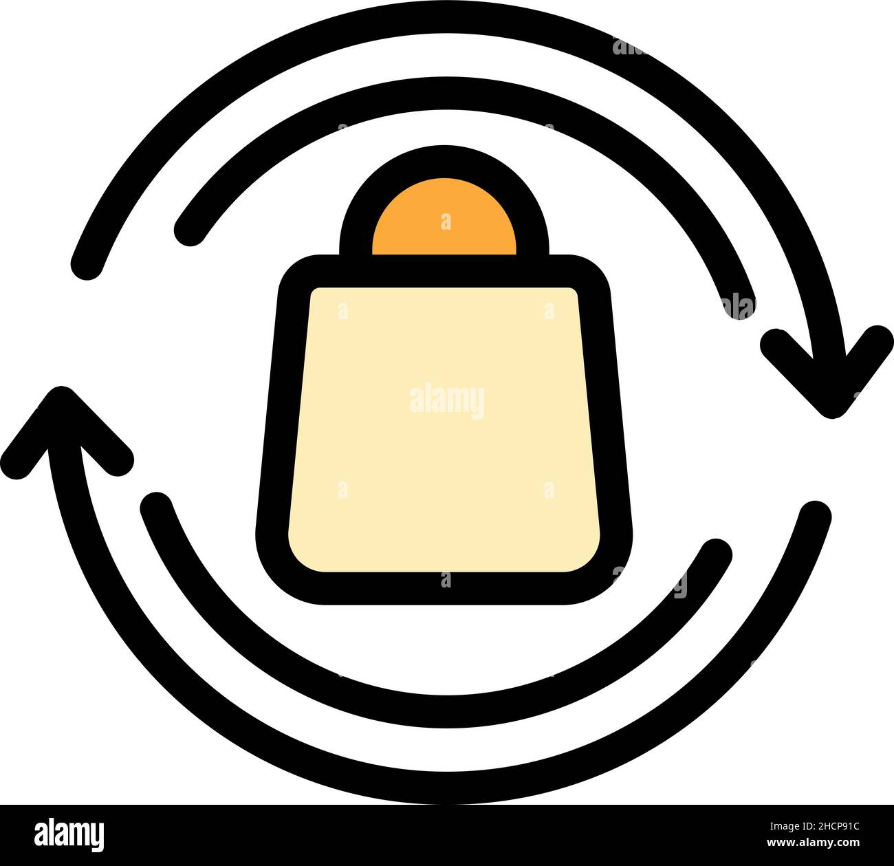 Natural resources cycle icon. Outline natural resources cycle vector ...