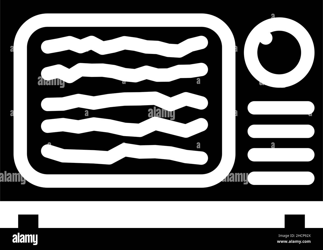 white noise glyph icon vector illustration Stock Vector Image & Art - Alamy
