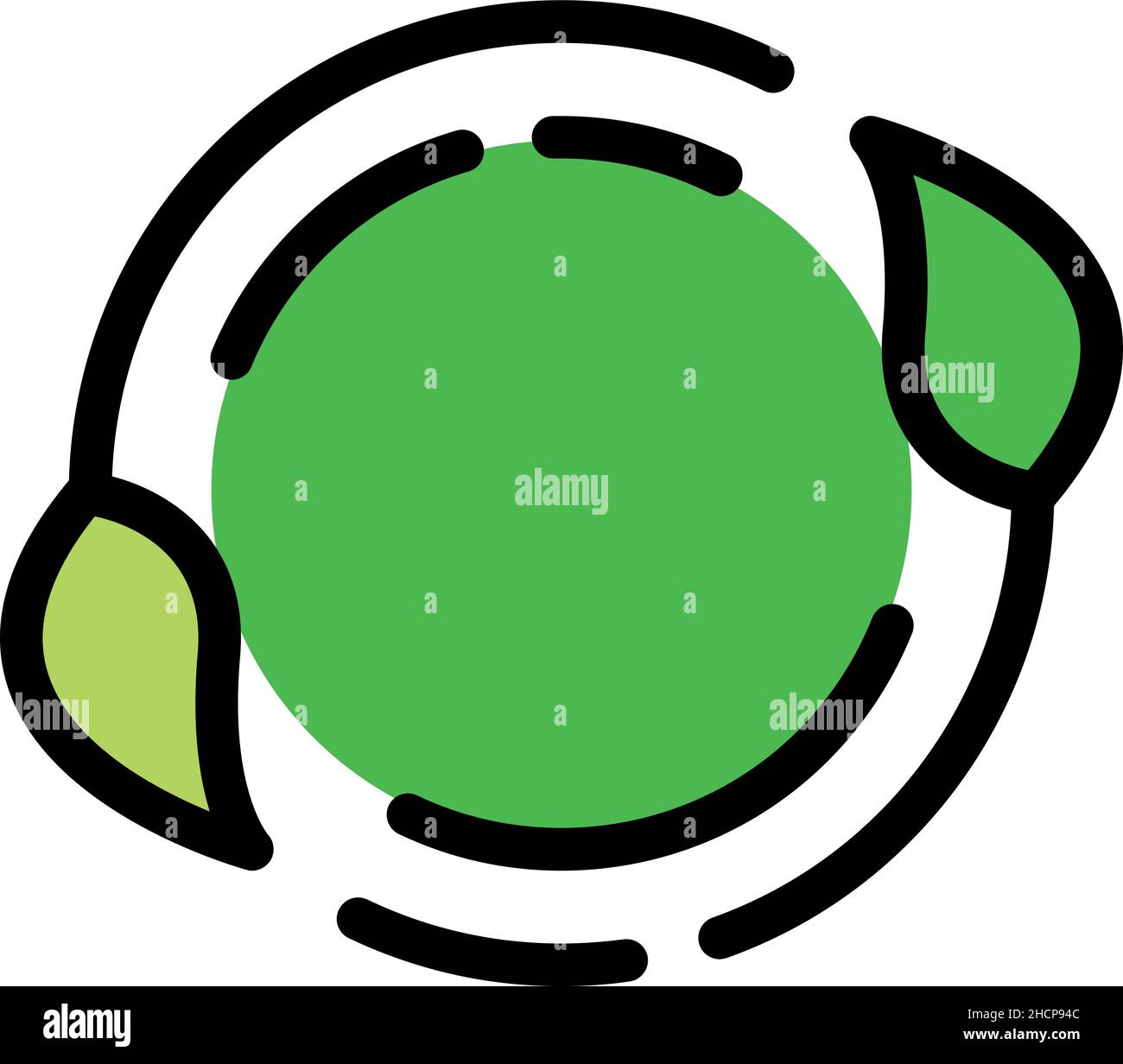 Renewable resources icon. Outline renewable resources vector icon color ...