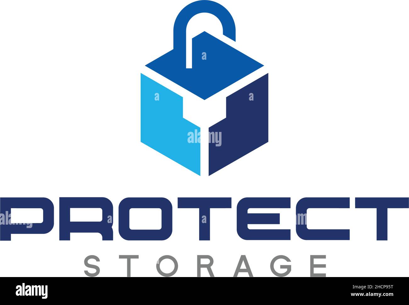 Modern colorful PROTECT STORAGE key logo design Stock Vector Image ...