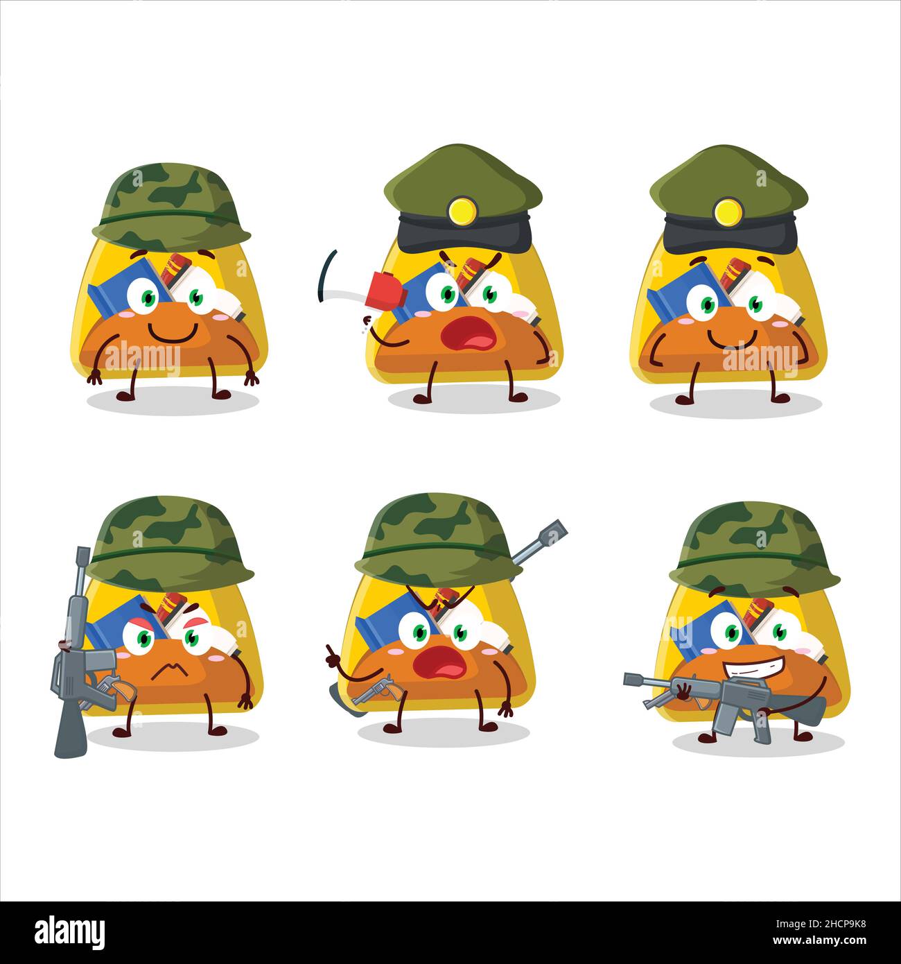 A charming soldier school bag cartoon picture bring a gun machine ...