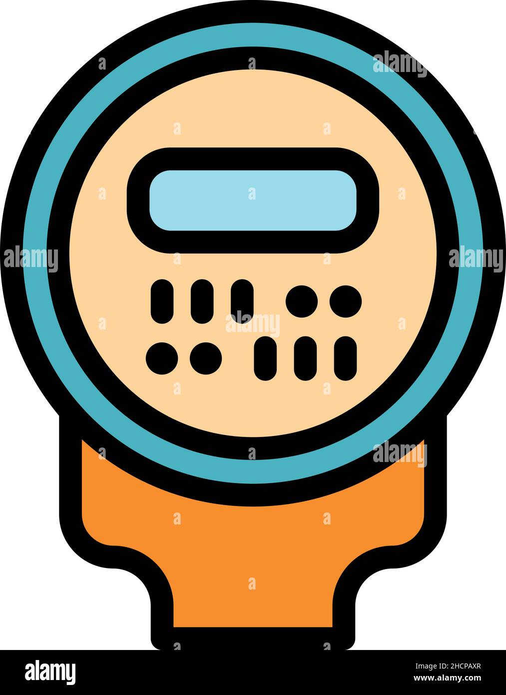Home consumption counter icon. Outline home consumption counter vector ...