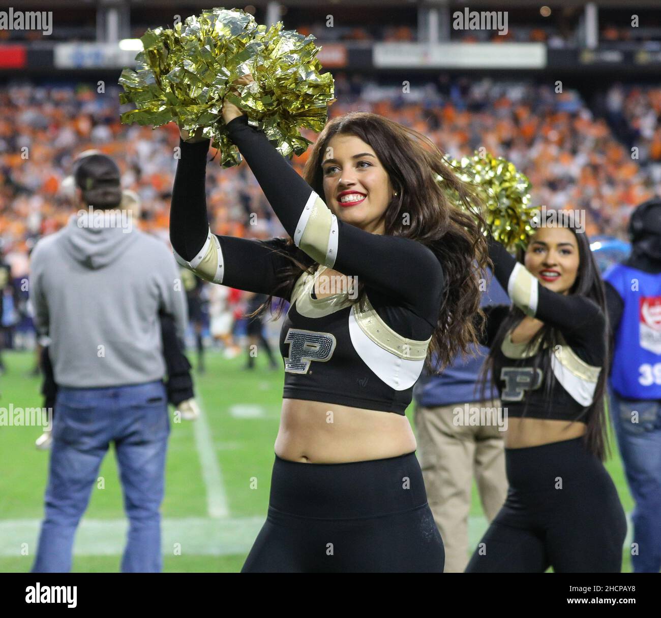 Nashville, TN, USA. 30th Dec, 2021. The Purdue Dance Team performs ...