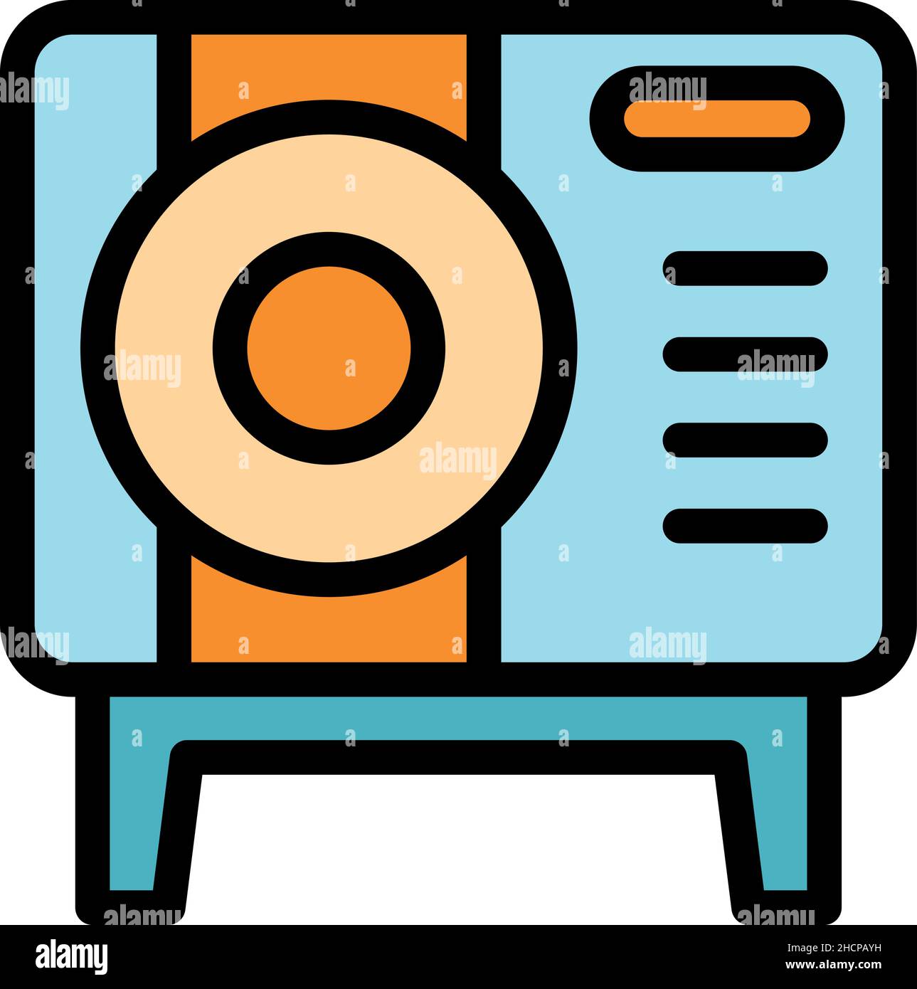 Device consumption icon. Outline device consumption vector icon color ...