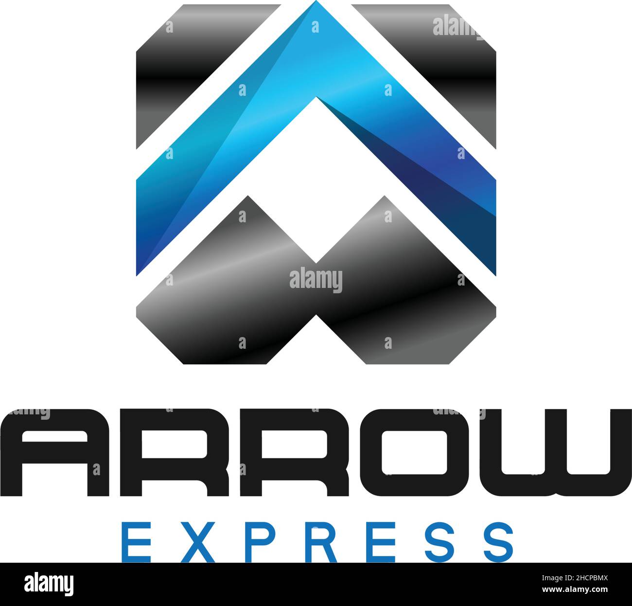 Modern colorful ARROW EXPRESS speed logo design Stock Vector Image ...