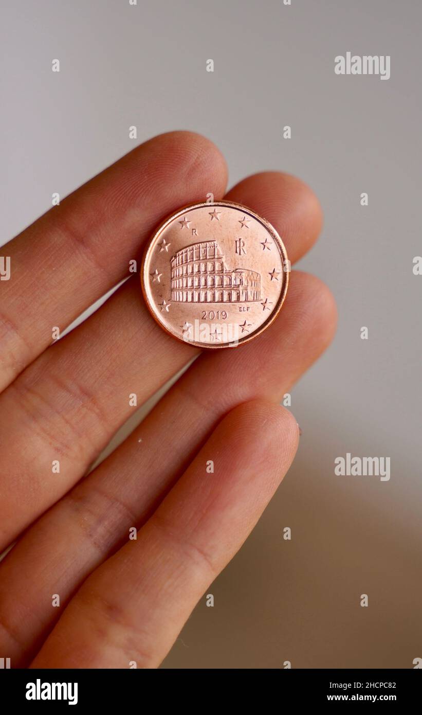 Brussels, Dec. 30. 1st Jan, 2002. The Colosseum pattern is seen on the ...