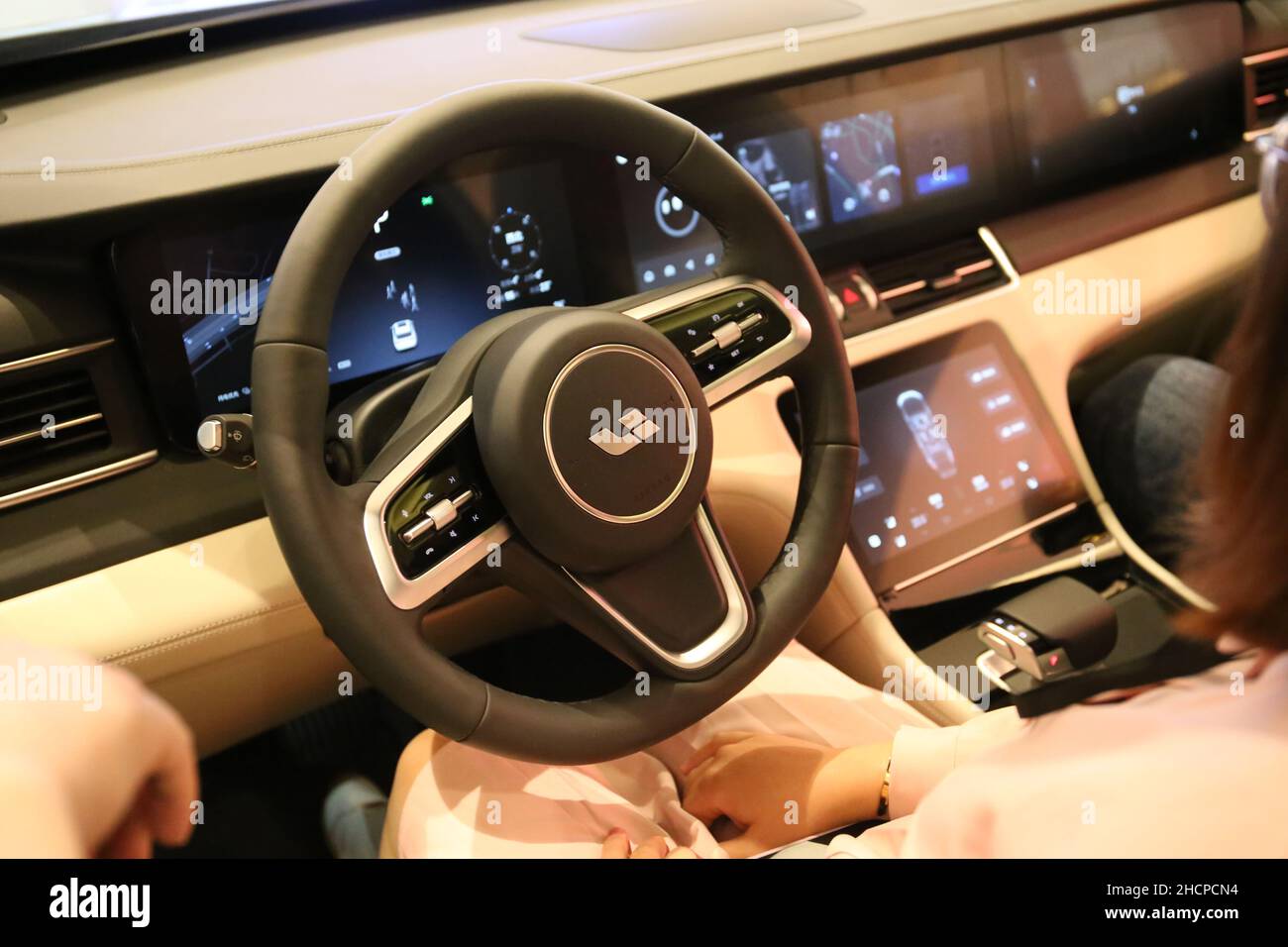 SHANGHAI, CHINA - DECEMBER 29, 2021 - Customers experience LI ONE ...