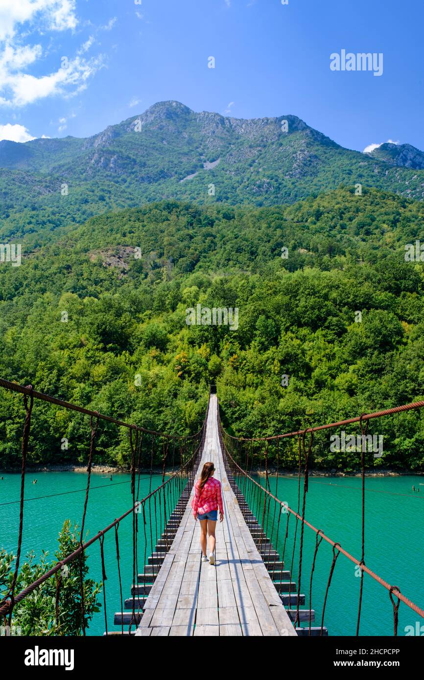 Albania Shkoder Lake bridge Stock Photo - Alamy