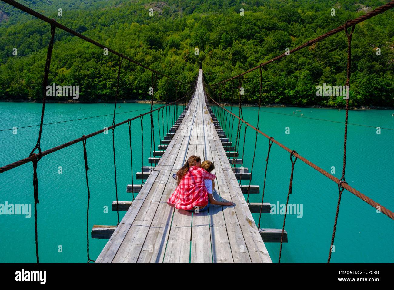 Albania Shkoder Lake bridge Stock Photo - Alamy
