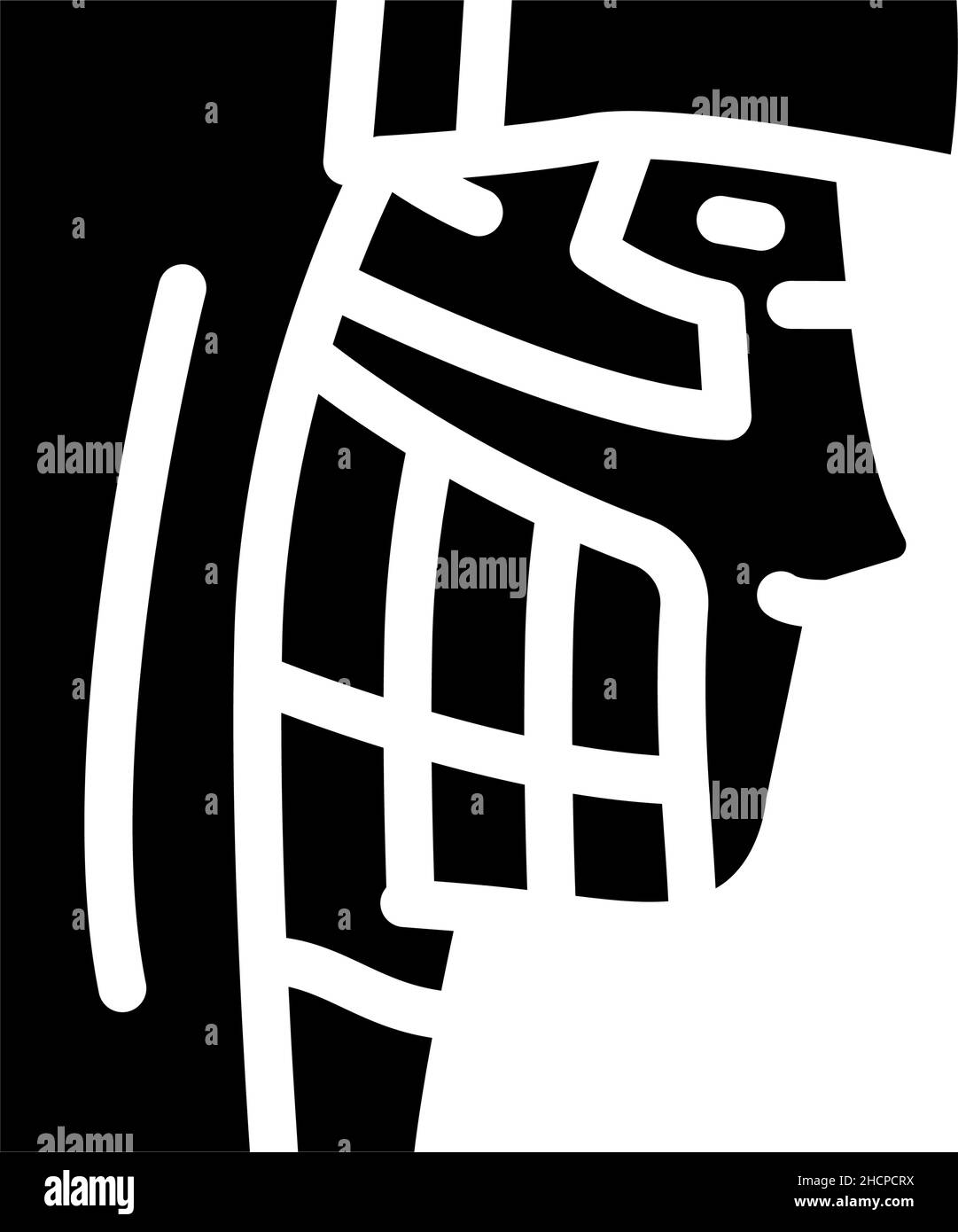 smas lifting glyph icon vector illustration Stock Vector Image & Art ...