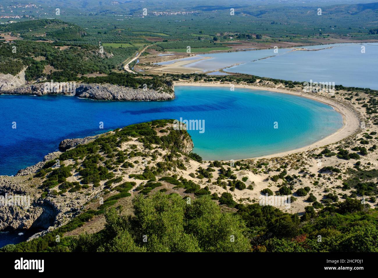 Voidokilia Beach in Greece is one the best beaches in the world Stock ...