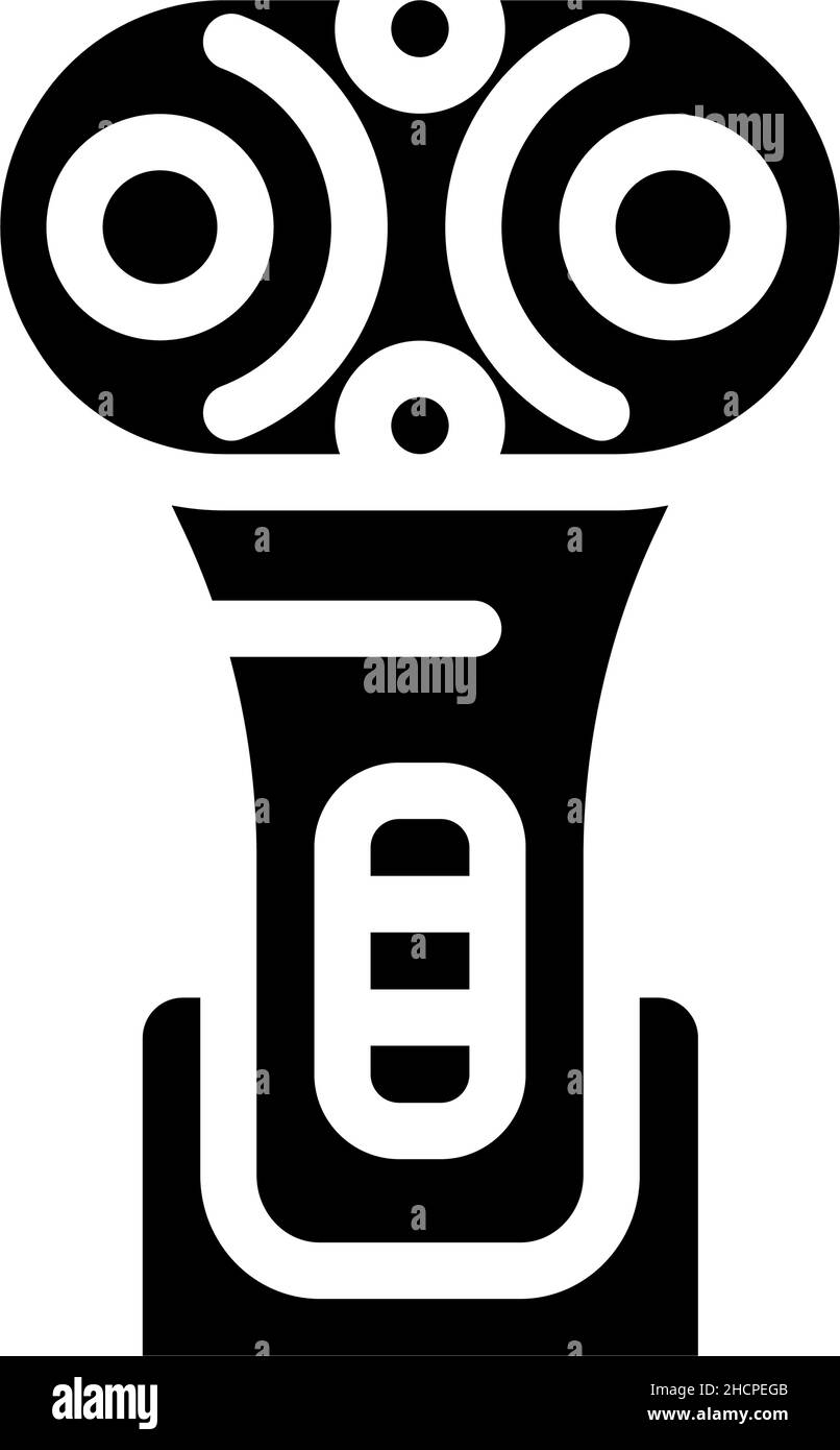 lifting apparatus device glyph icon vector illustration Stock Vector ...