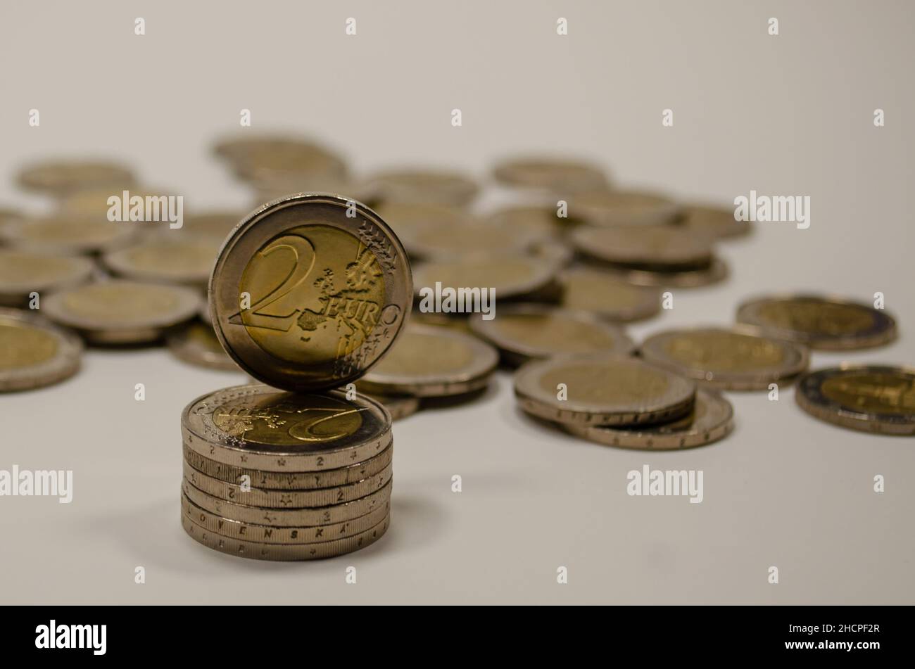 2 euro coins hi-res stock photography and images - Alamy