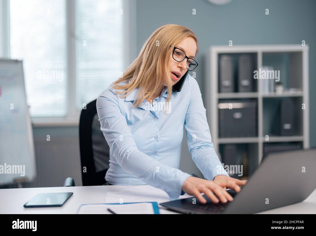 Working day of busy woman Stock Photo - Alamy