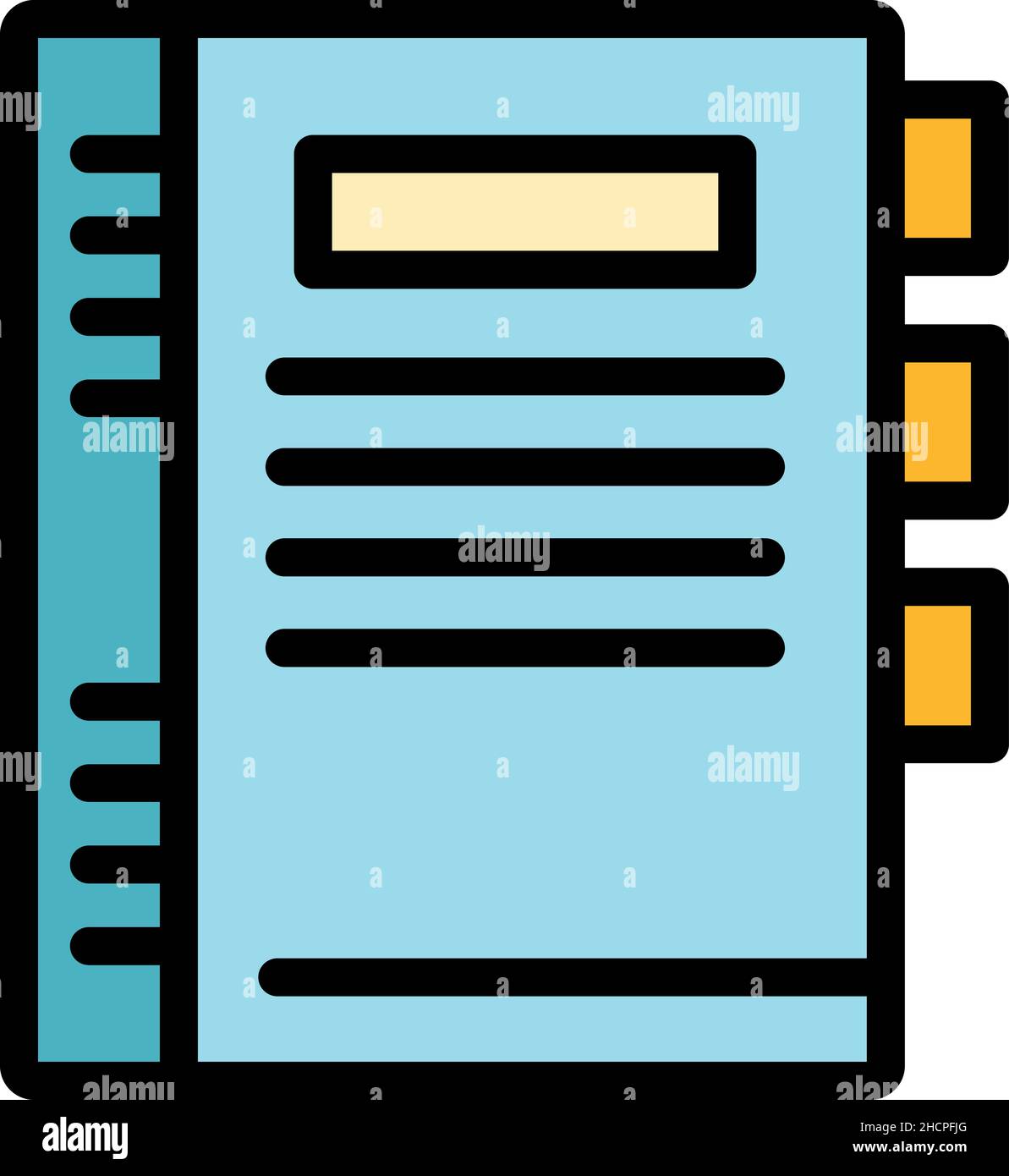 Customer folder data icon. Outline customer folder data vector icon ...