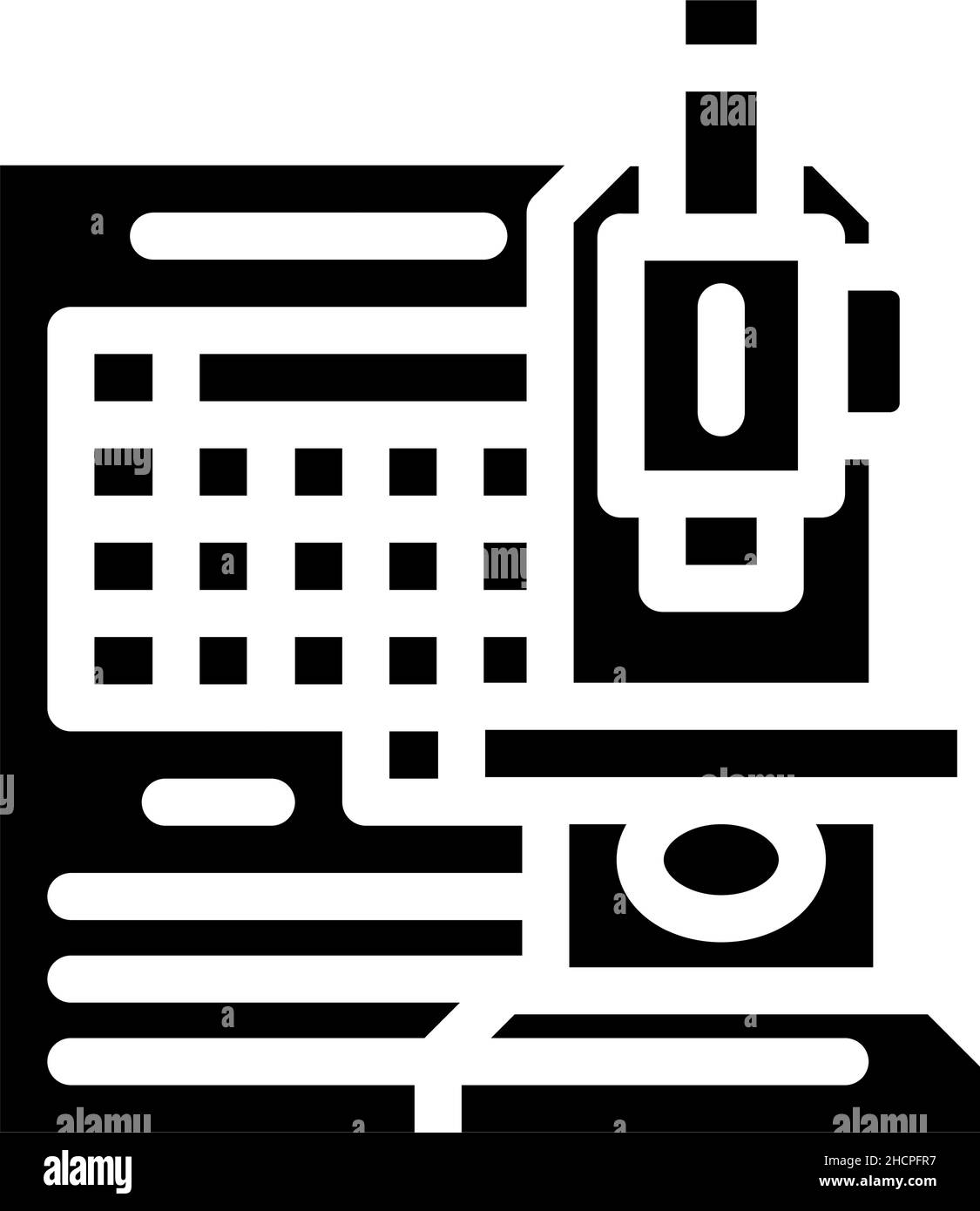 scientific approach glyph icon vector illustration Stock Vector Image ...