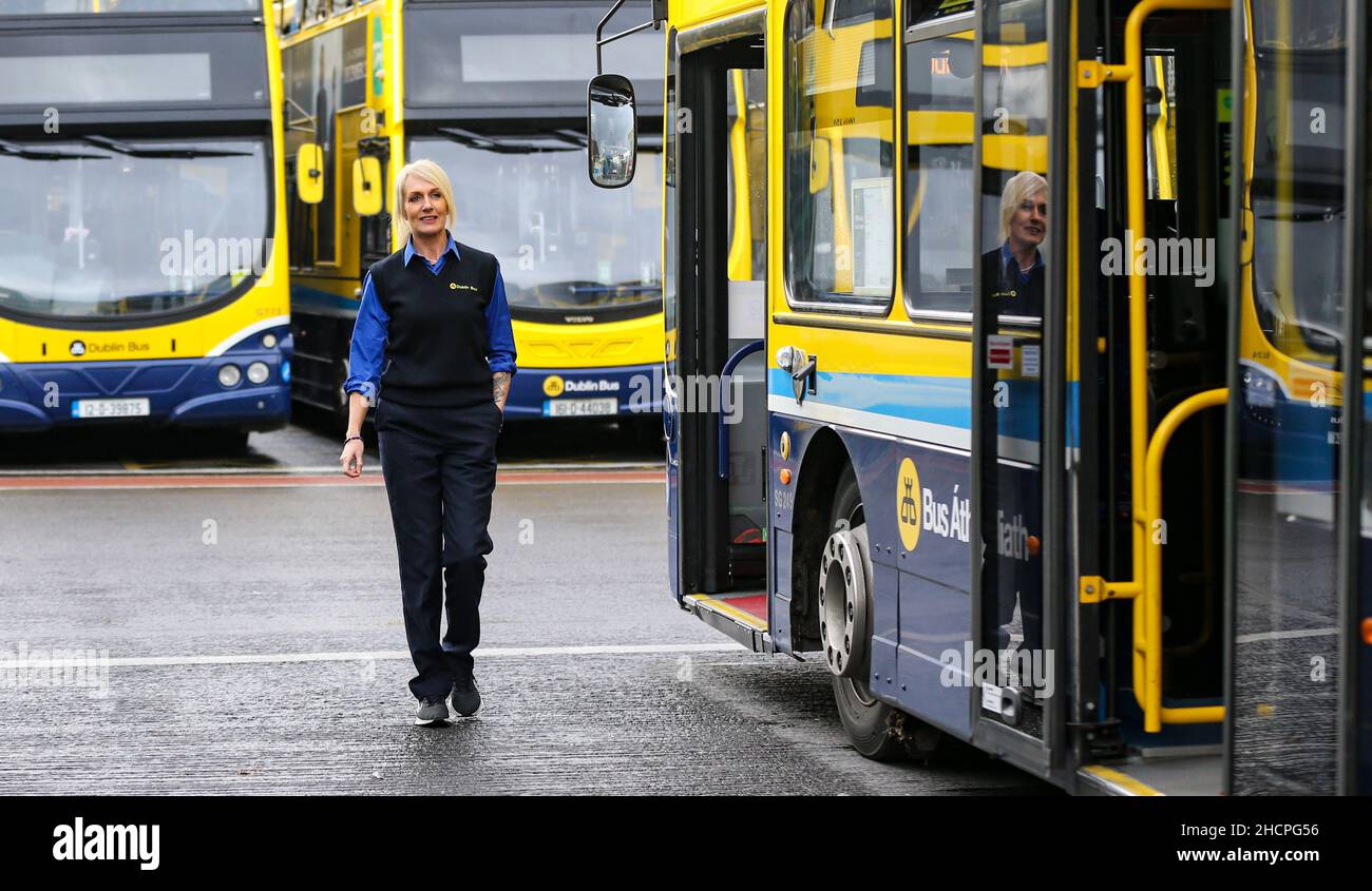 Dublin Bus driver Irma Robertson, who has worked for the company for ...