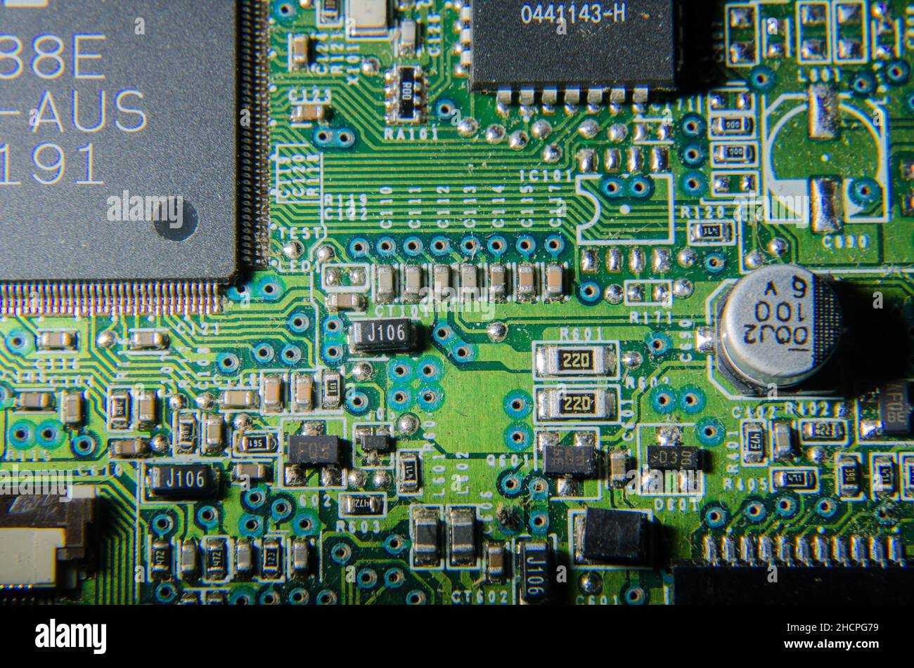 part of electronic circuit Stock Photo - Alamy