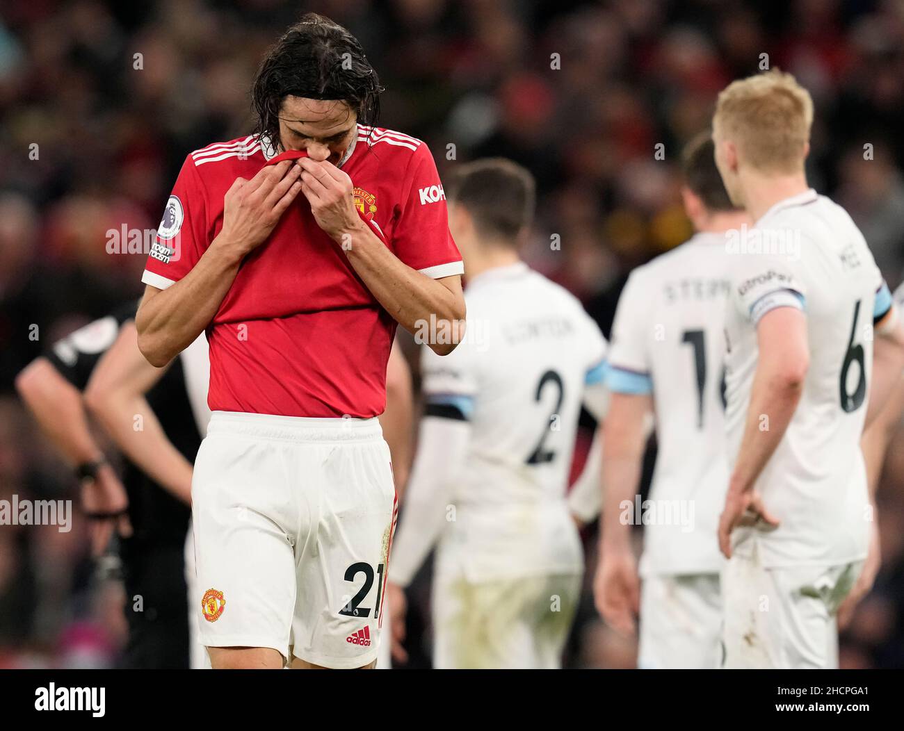 Manchester, England, 29th December 2021. Edinson Cavani of Manchester ...